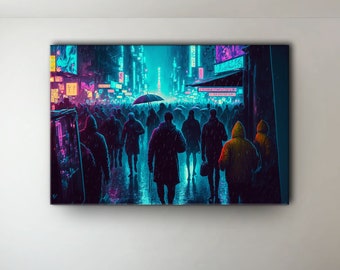 Cyberpunk Art Cyberpunk Wall Art Cyberpunk Night City the Bar in the ...