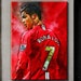 Cristiano Ronaldo CR7 Manchester United Oil Paint Design - Etsy