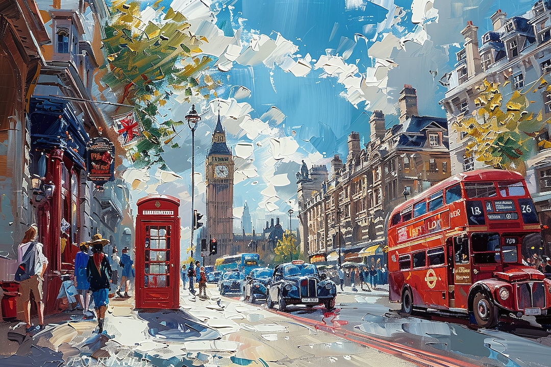 London City "city of London" View Gift Oil Painting Design Landscape ...