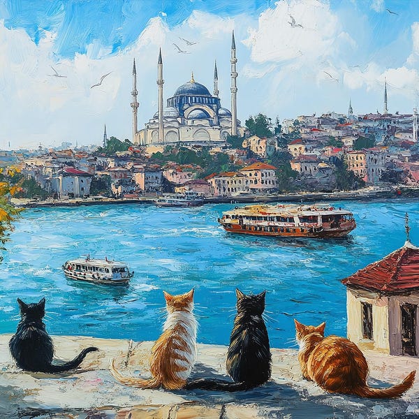 Istanbul Cats Poster - Etsy