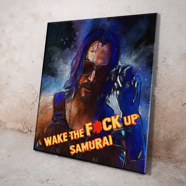 Cyberpunk 2077 Poster Samurai - Etsy