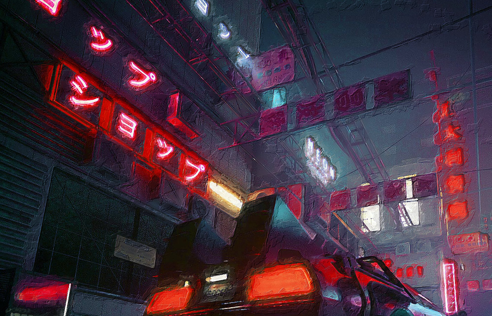 Back to the Future BTTF Delorean Time Machine in Cyberpunk | Etsy