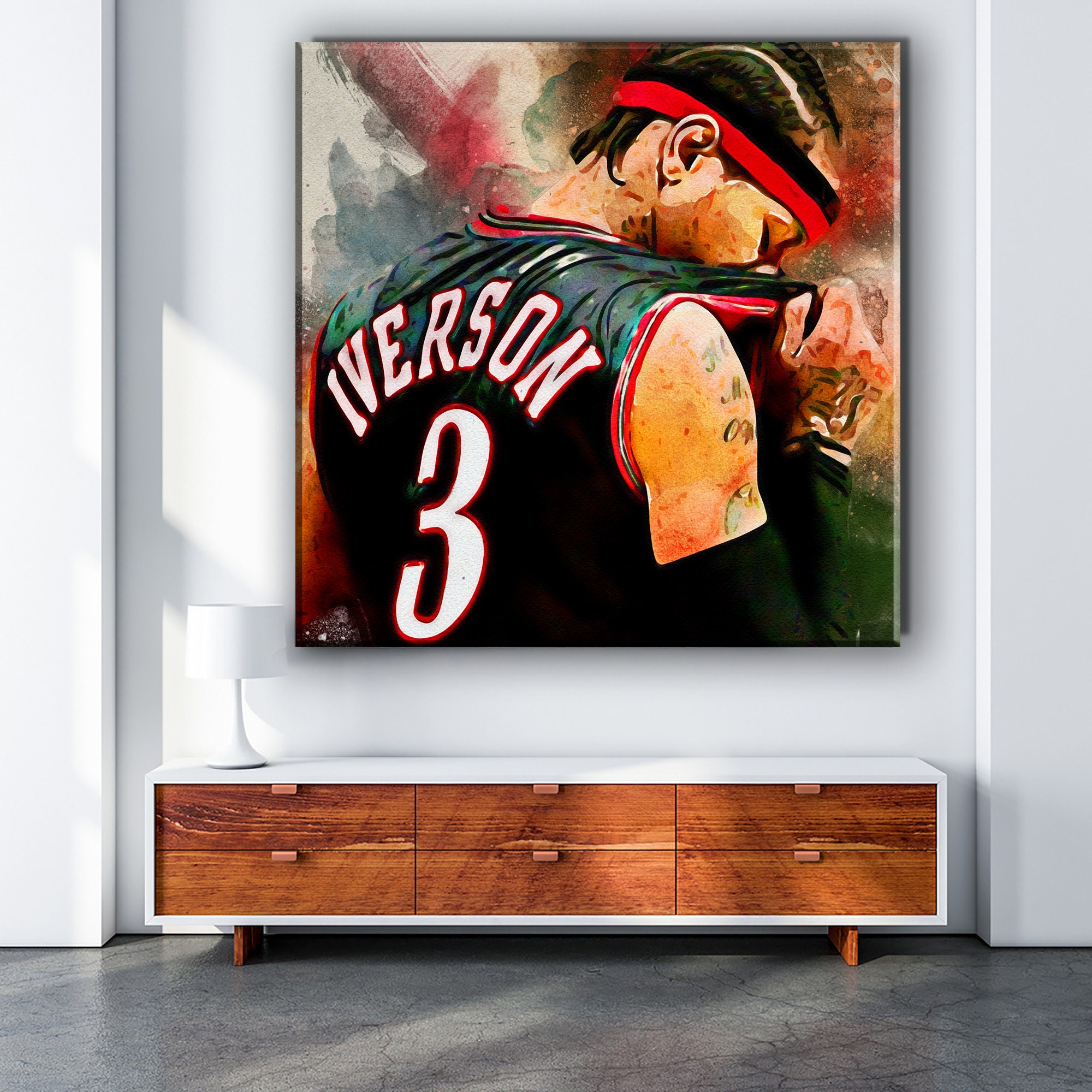 Allen Iverson Canvas Print Poster Art the Answer - Etsy
