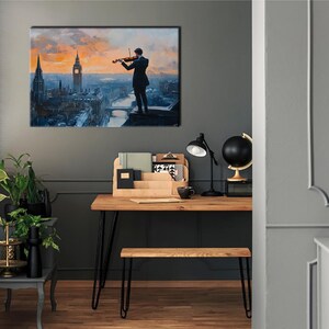 Sherlock Holmes London Canvas Print: Watercolor Cityscape Art - Etsy