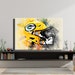 Green Bay Packers NFL Helmet Oil Paint Design Canvas Art Gift for Green ...