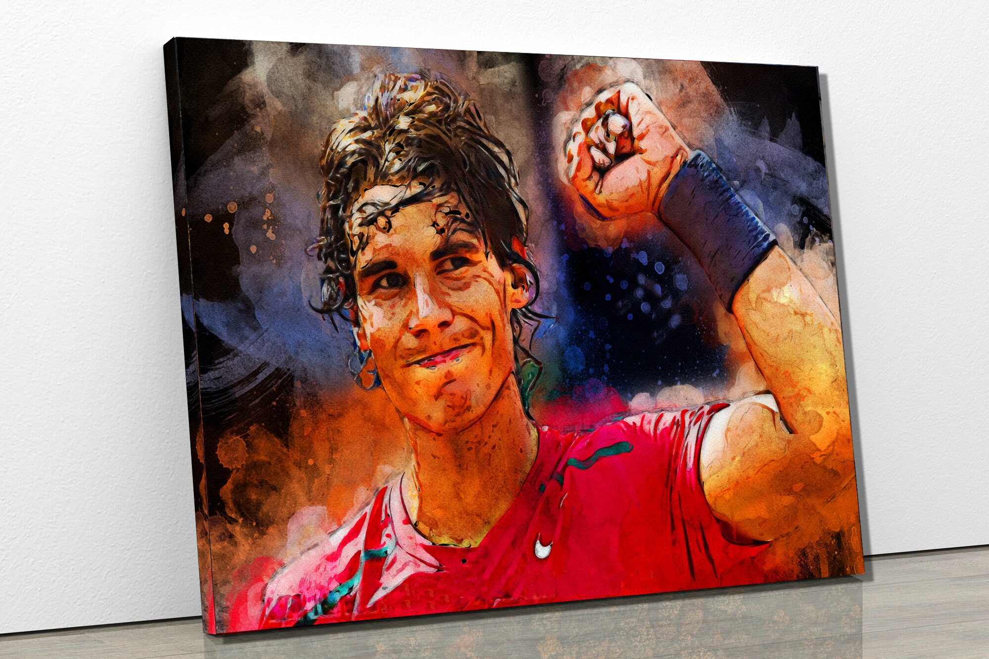 Rafael Nadal Canvas Painting Poster Wall Art Gift for Fans - Etsy UK