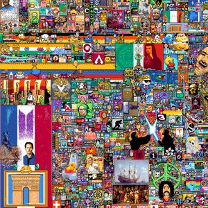 R/place Reddit Rplace "last Version" 2022 Wall Art Canvas Print Poster ...