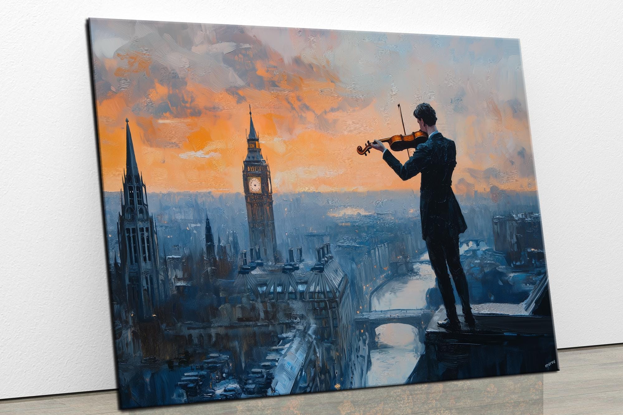Sherlock Holmes London Canvas Print: Watercolor Cityscape Art - Etsy