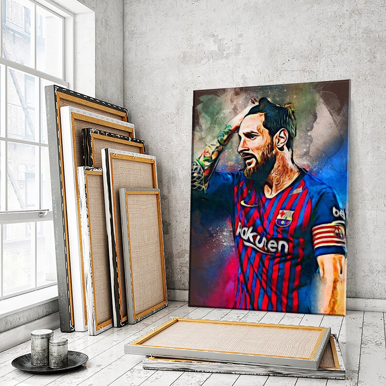 Lionel Messi Gift Lionel Messi Canvas Print Lionel Messi | Etsy