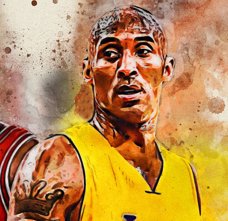 Kobe Bryant Michael Jordan Iconic Fan Art Poster Canvas Print - Etsy