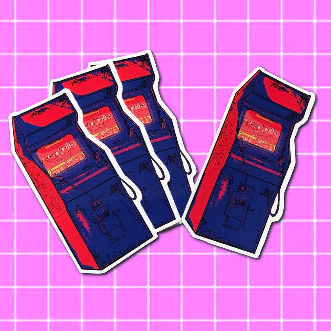 RETRO STICKER BUNDLE 90s Gaming Theme Vinyl Sticker Pack Laptop Decal ...