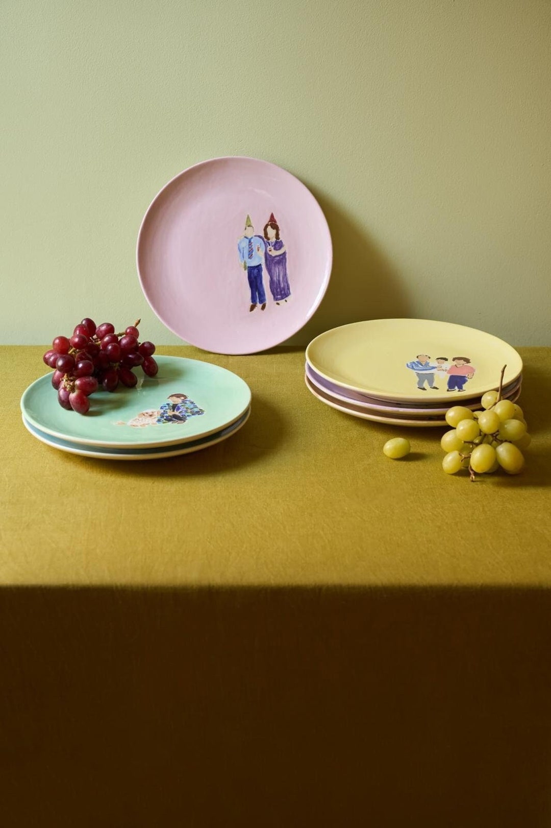 Personalised Hand-painted Ceramic Plates With Unique Design - Etsy