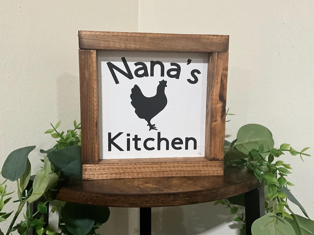 Nana’s Kitchen Wood Sign - Etsy