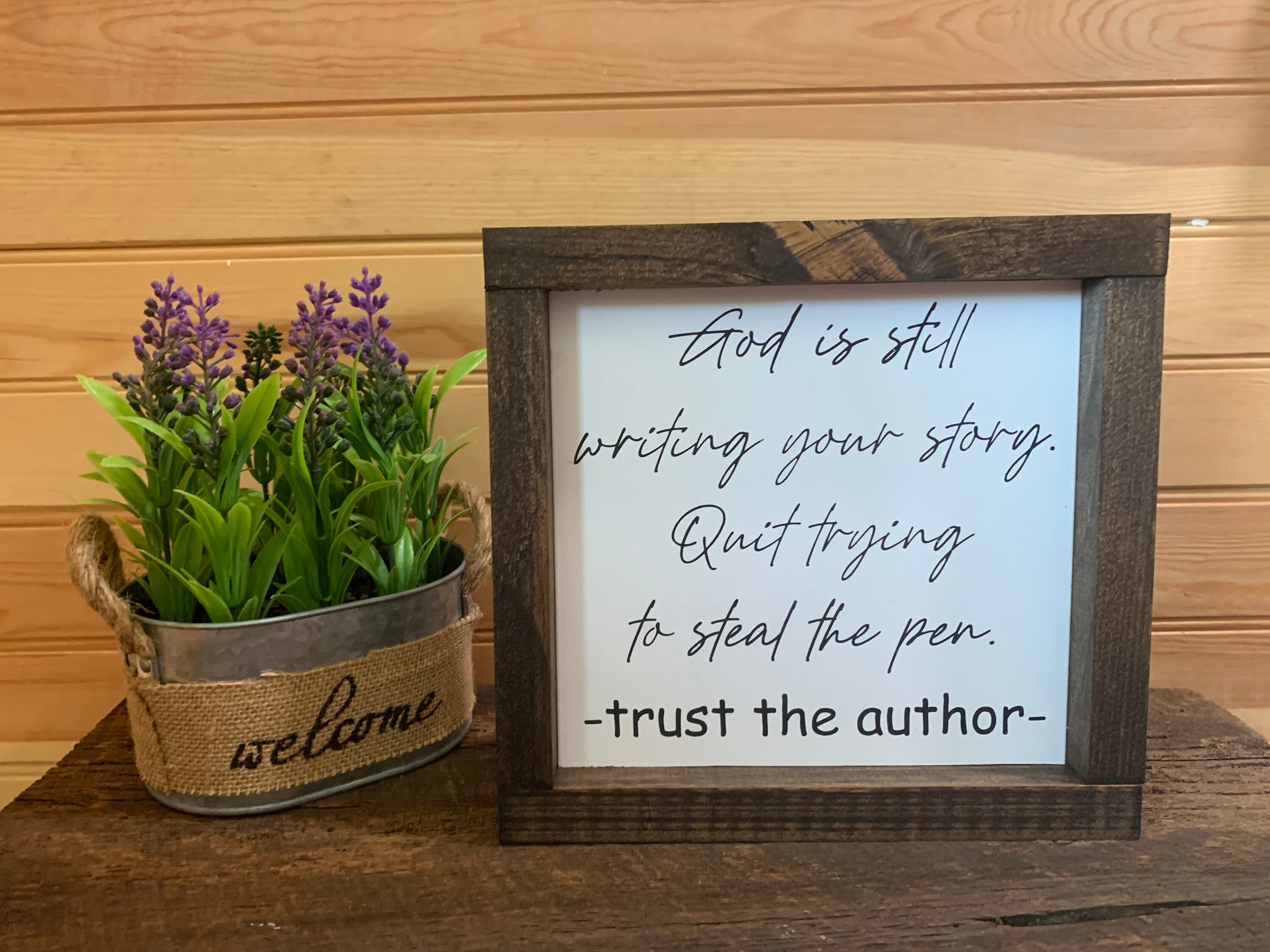 Trust the Author Wood Sign - Etsy