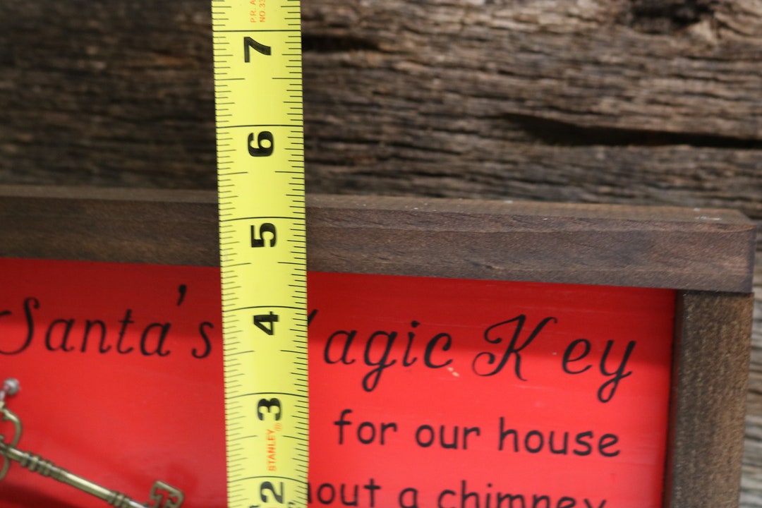 Santa's Magic Key Wood Sign - Etsy