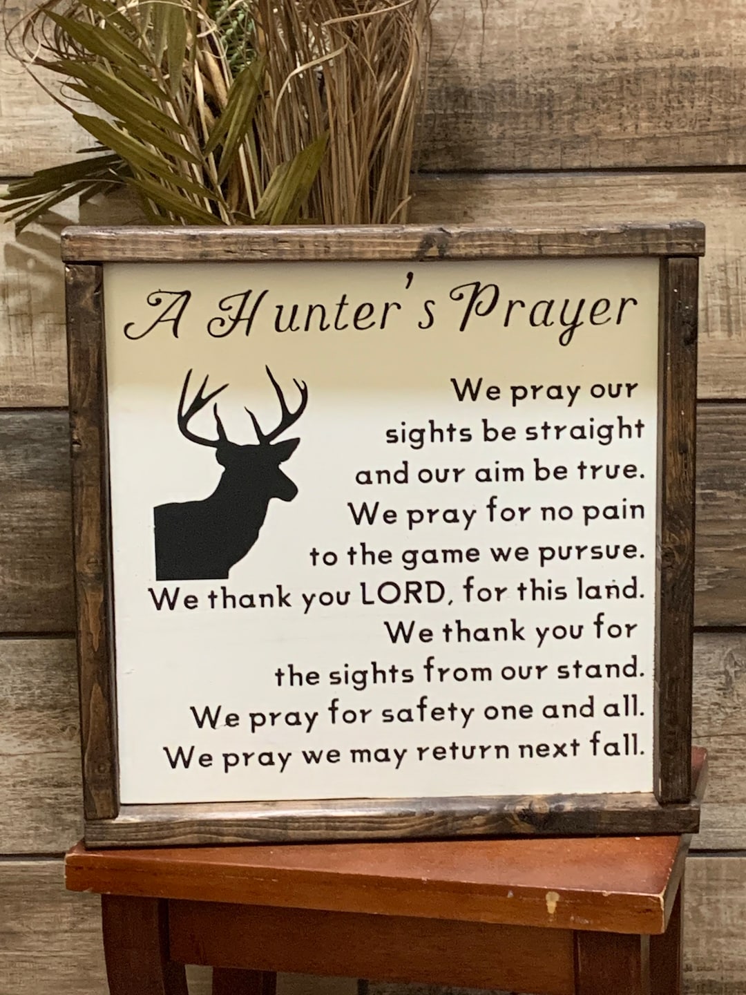 Hunter’s Prayers Wood Sign - Etsy
