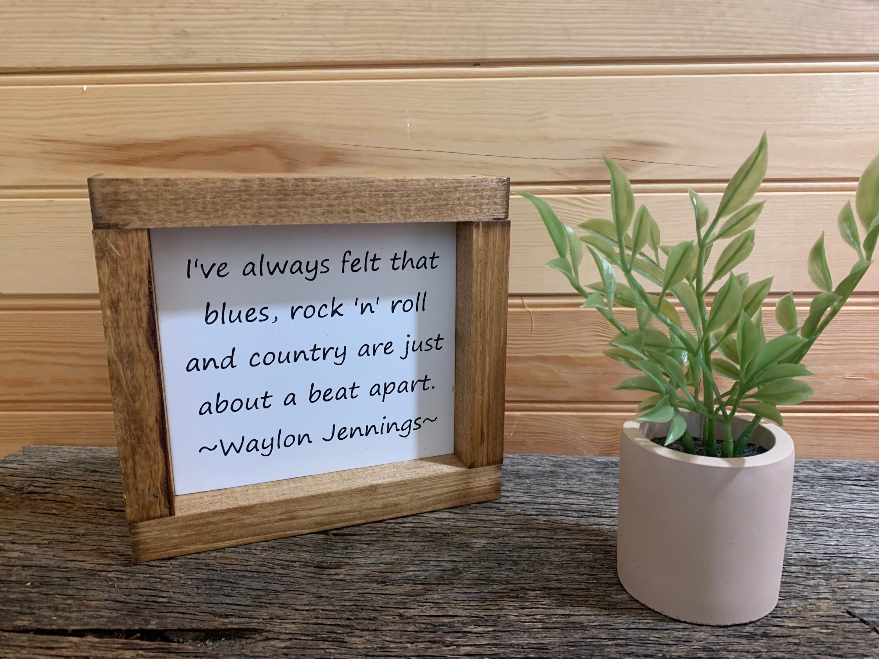 Waylon Jennings Wood Sign - Etsy