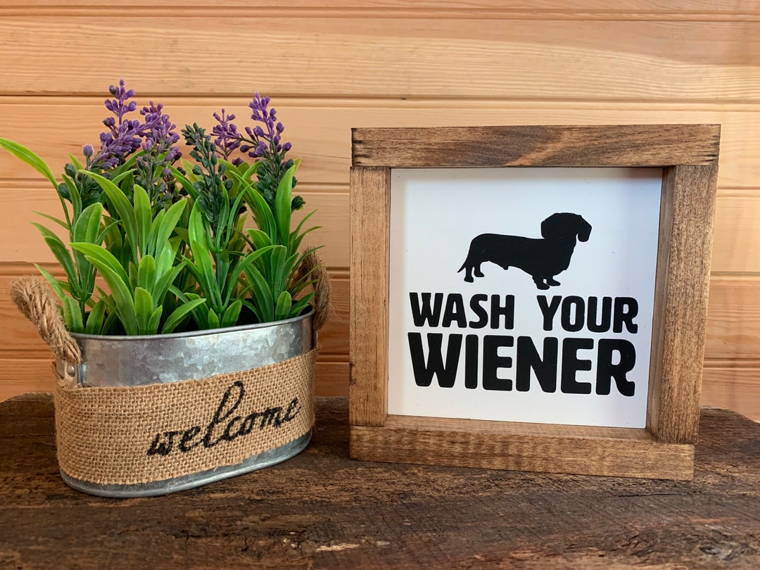 Wash Your Wiener Sign - Etsy