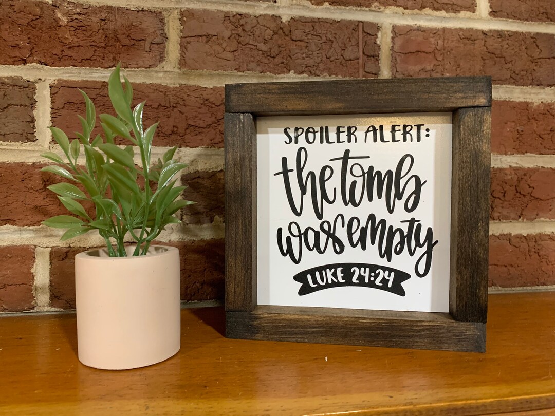 Tomb Empty Wood Sign - Etsy