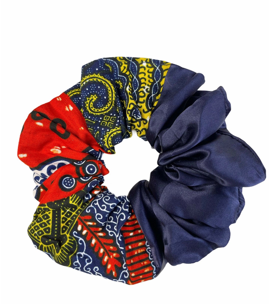 Silk Scrunchies African Ankara Print Hair Scrunchie - Etsy UK