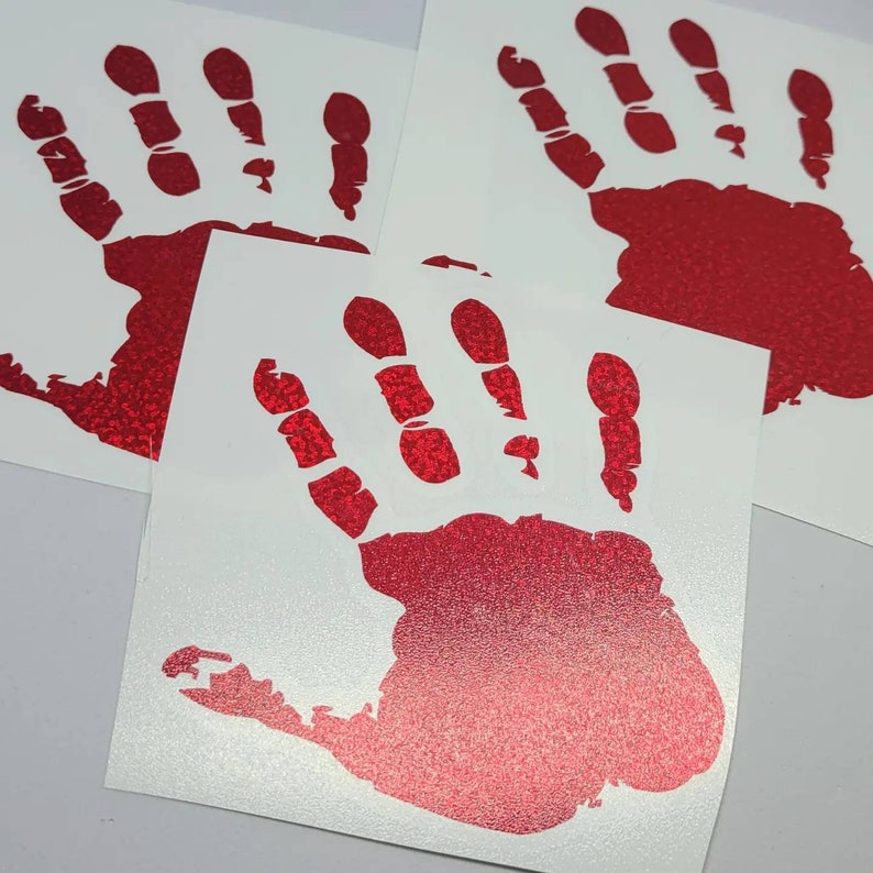 MMIW Red Dresses and Hand Vinyl Sticker - Etsy