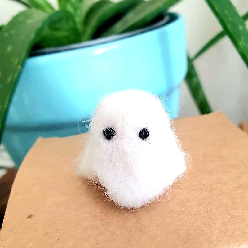 Needle Felted Ghost - Etsy