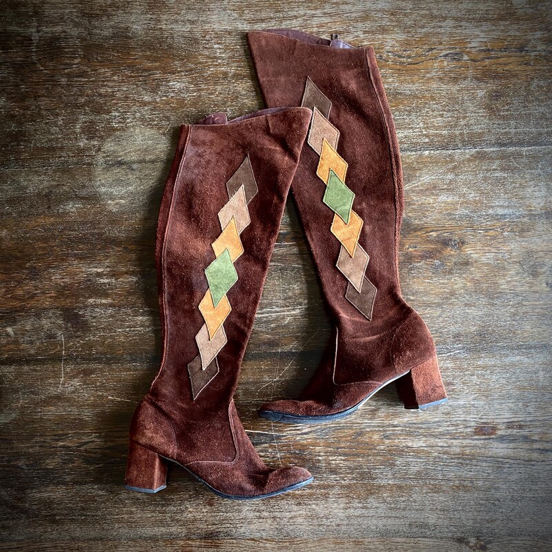 Patchwork Boots - Etsy