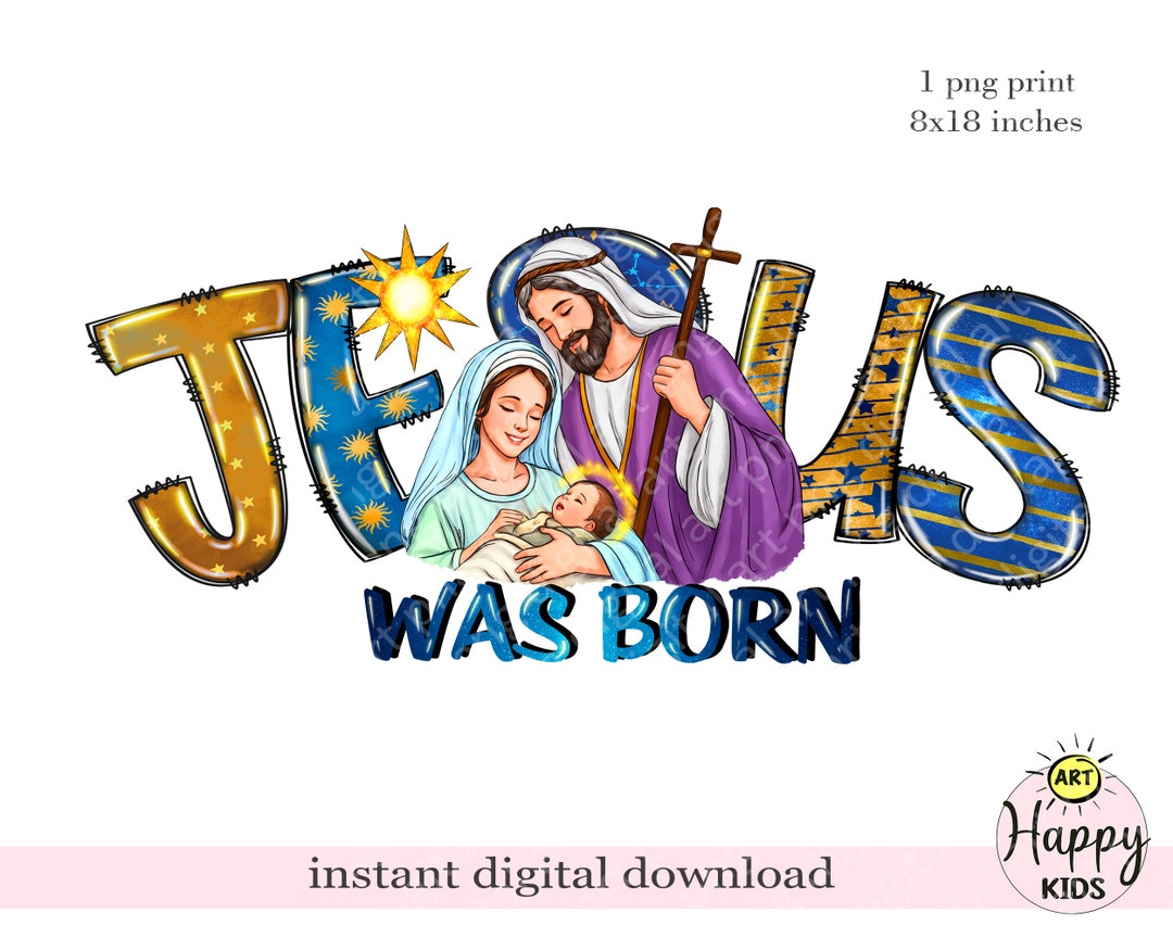 Jesus Was Born Png, Christmas Png, Jesus Baby Png, Christmas Baby ...