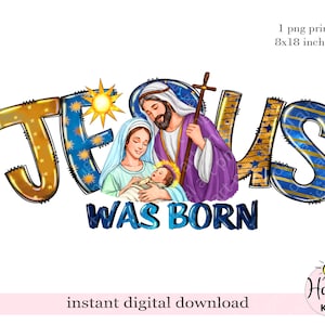 Jesus Was Born Png, Christmas Png, Jesus Baby Png, Christmas Baby ...