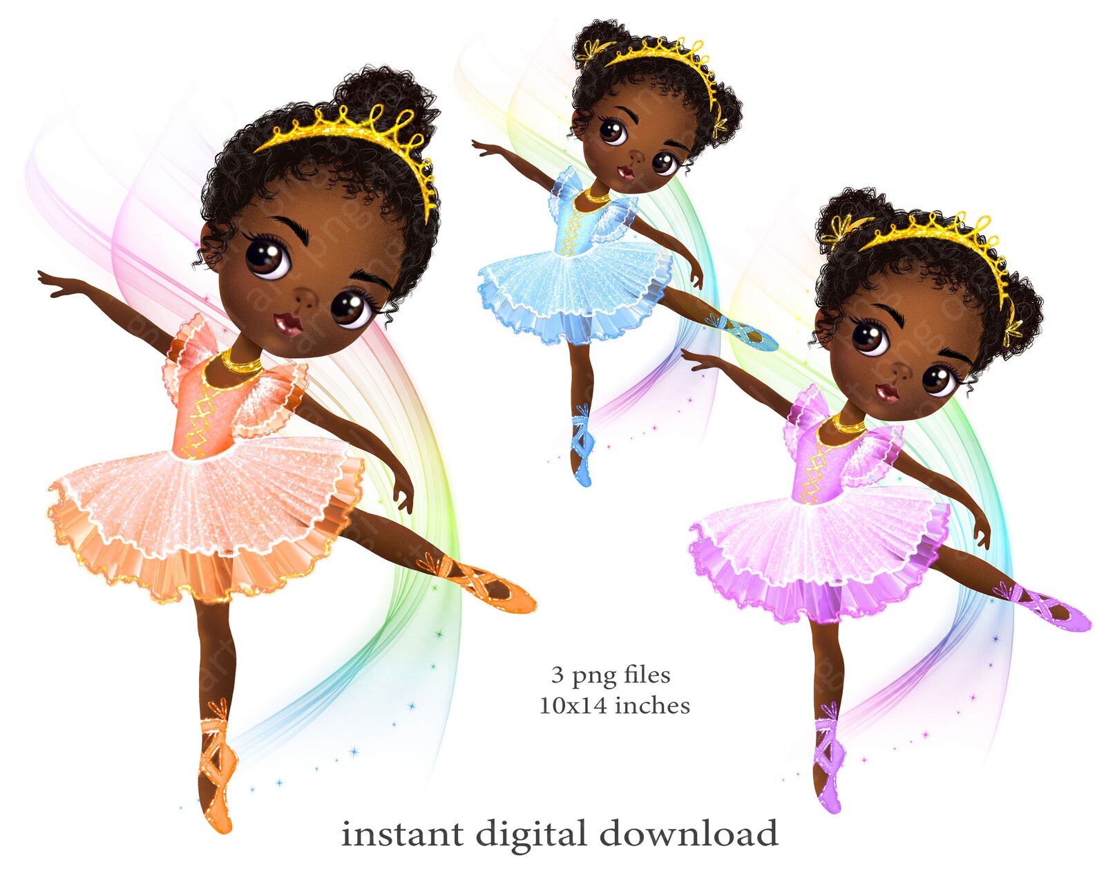 African American Ballerina Clipart. Ballet Clipart. Ballerina - Etsy