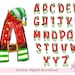 Christmas Doodle Alphabet Png, Gnome Alphabet, Christmas Alphabet Png ...
