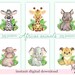 Safari Animals Watercolor Posters, Baby Room Wall Decor - Etsy