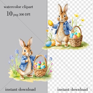 Easter Bunny Design, Peter Rabbit Easter Decor, Fun PNG Artwork ...