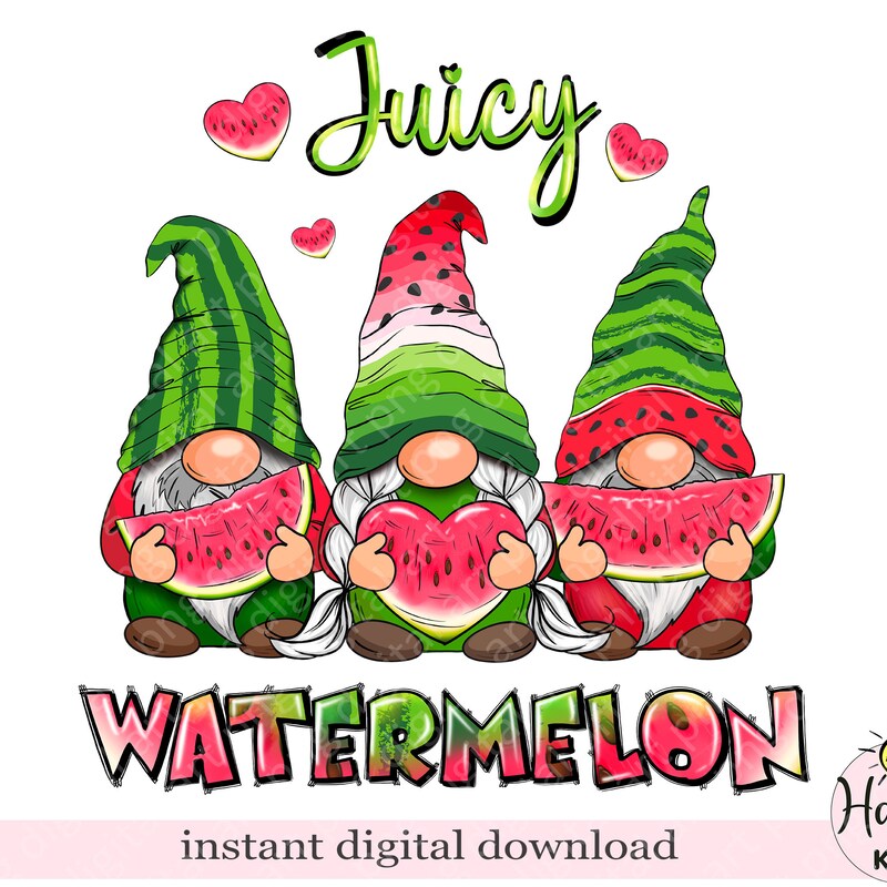 Watermelon Gnome - Etsy