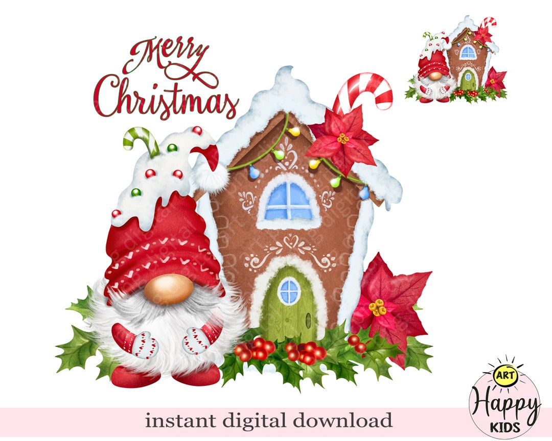 Christmas Gnome PNG, Merry Christmas, Gnome Sublimation Design, Gnome ...