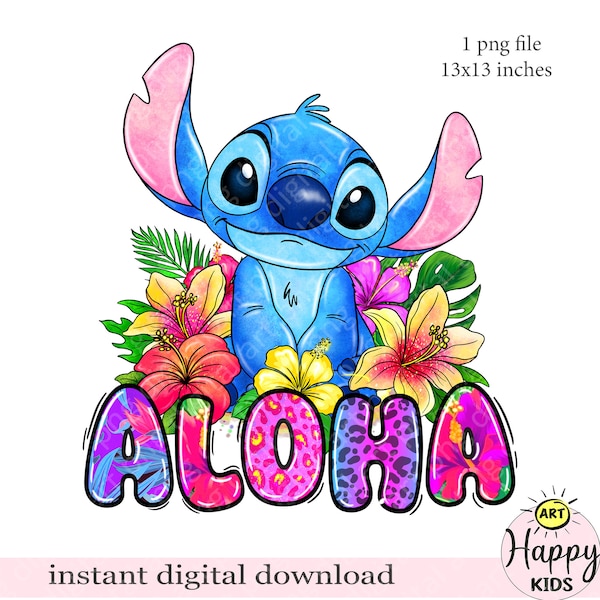 Stitch Beach Png Aloha - Etsy