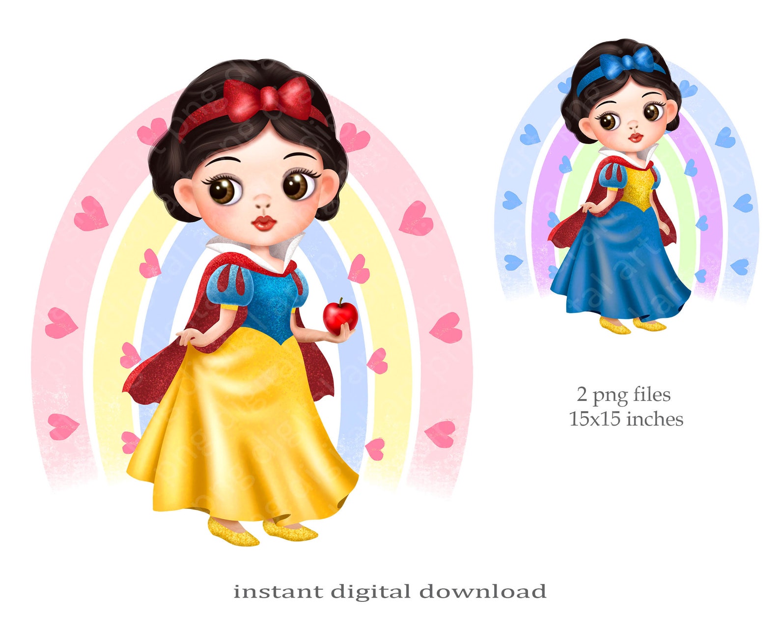 Snow White PNG Clipart Princess Instant Digital Download Png - Etsy