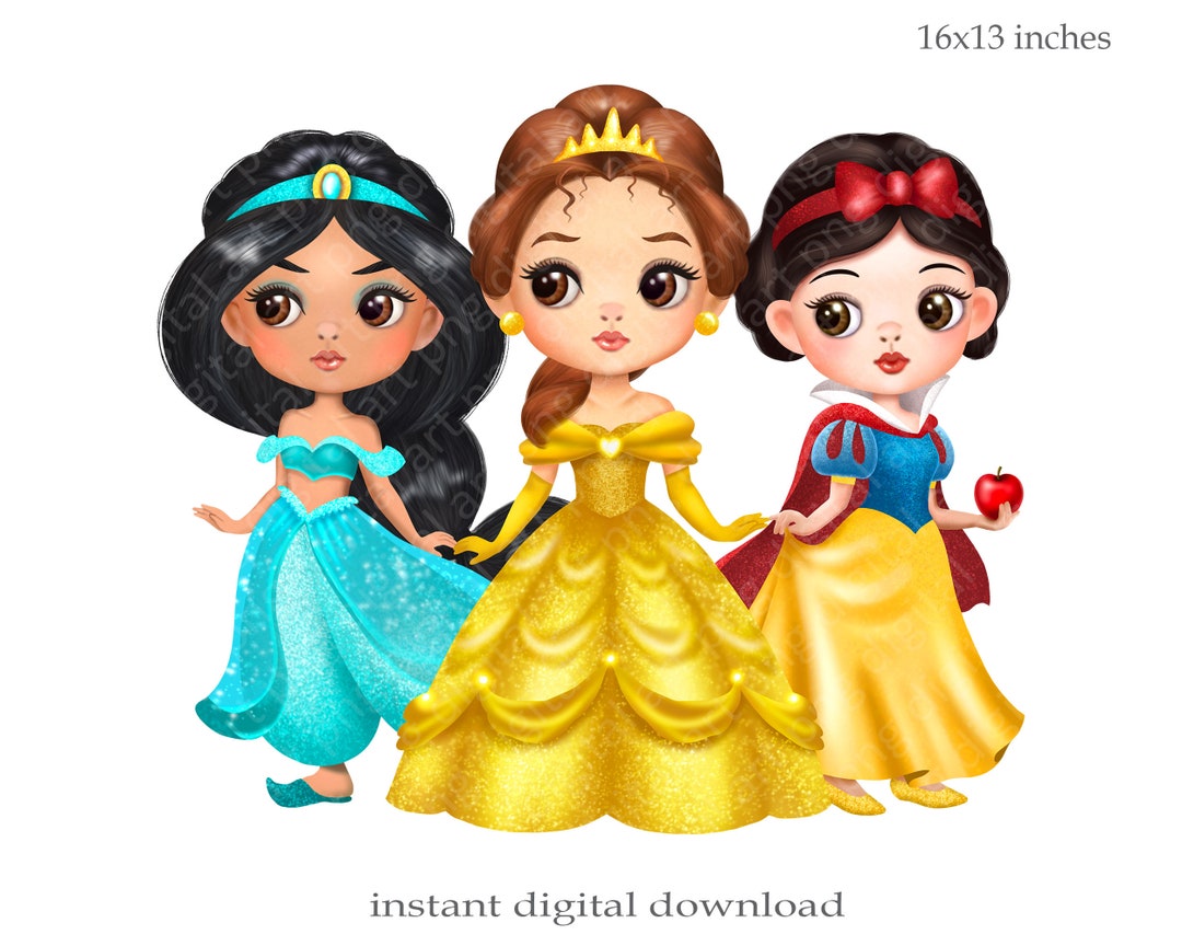 Fairy Princesses Png Print, Princesses Instant Digital Download ...