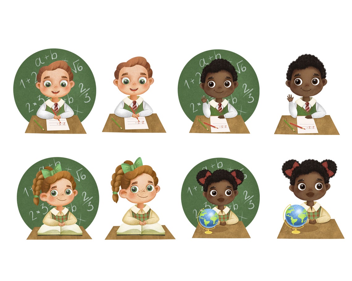 School Clipart Back to School Clipart School Supplies First - Etsy