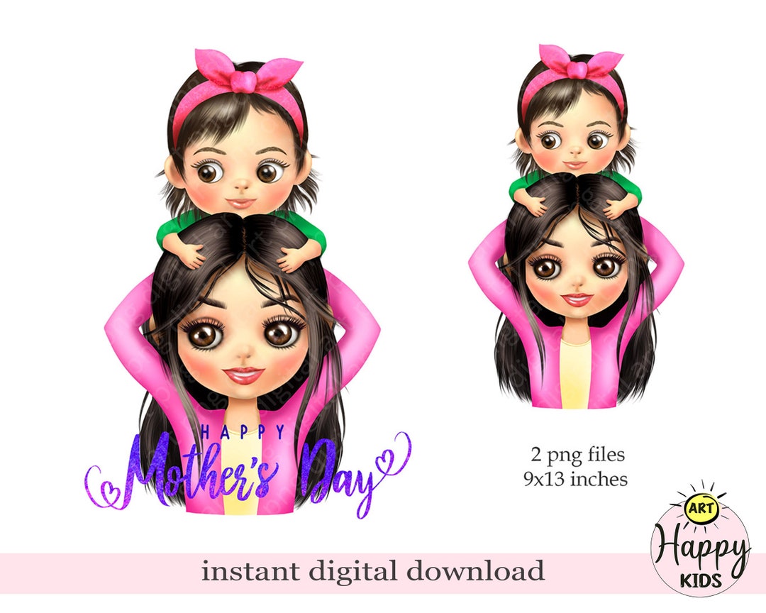 Mother's Day Clipart,mother and Daughter Clipart, Best Mom Png, Mother ...