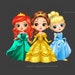 Princess PNG Clipart, Print Cinderella Aurora Ariel Jasmine Belle Snow ...