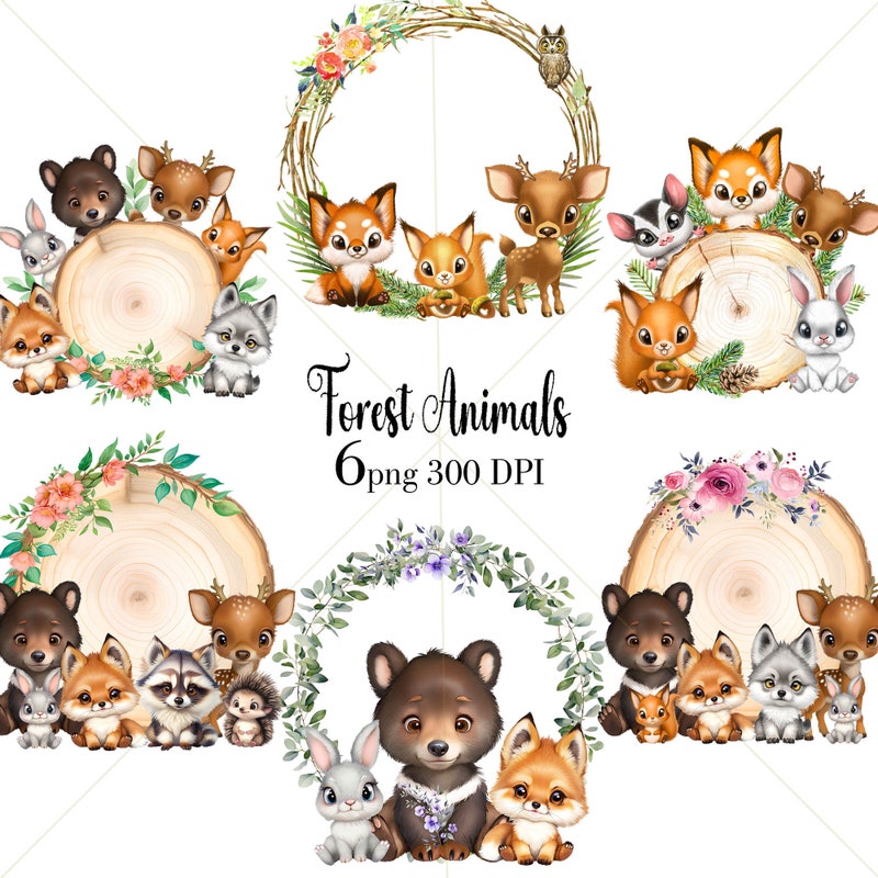 Forest Animal Prints - Etsy