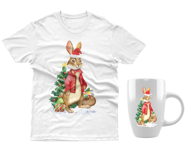 Peter Rabbit Christmas PNG Peter Rabbit Sublimation Design - Etsy