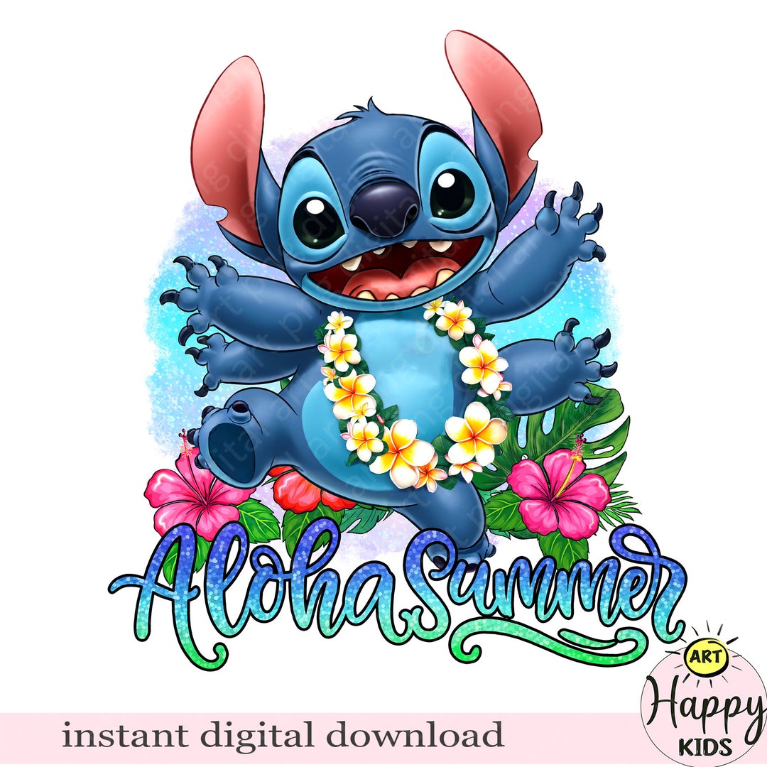 Stich Png, Aloha Stitch Sublimation, Aloha Design, Stitch Digital File ...