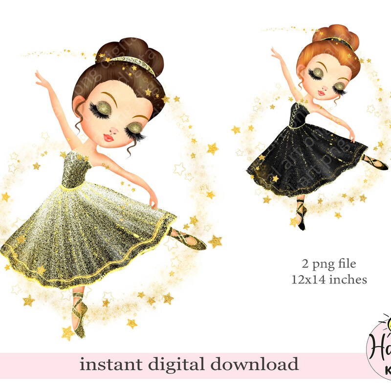 Gold Ballerina - Etsy