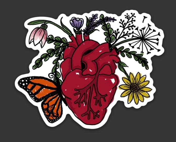 Show Me Your Heart Weatherproof Sticker - Etsy