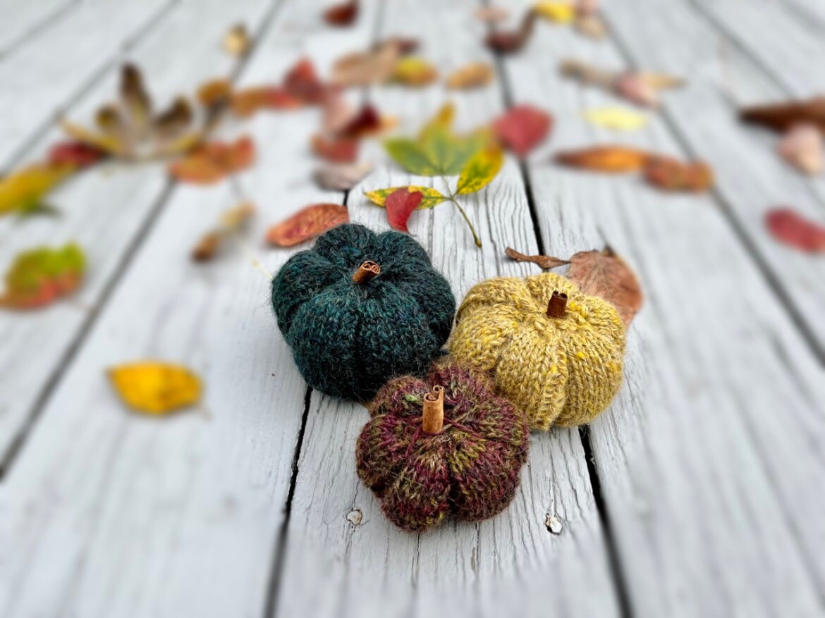 Knit Pumpkin Rustic Fall Decorations Farmhouse Fall Decor - Etsy