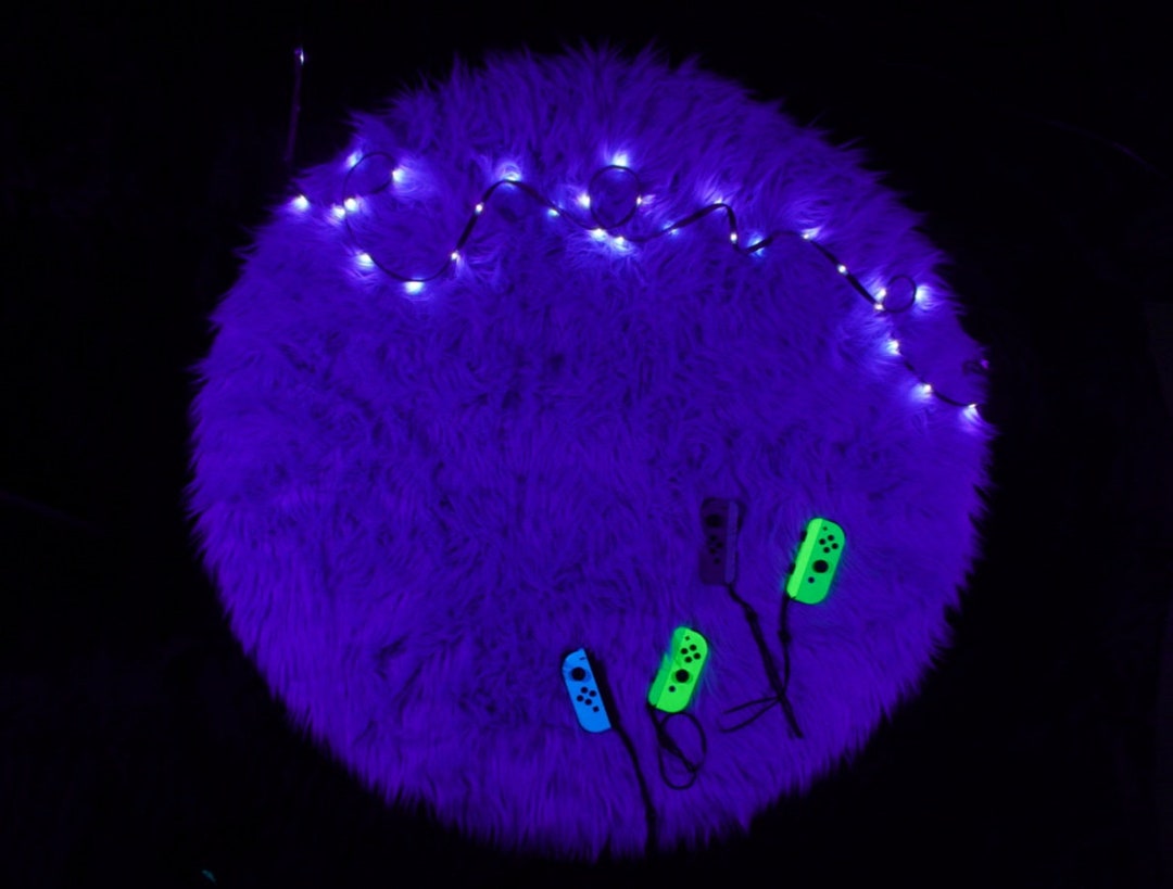 Black Light Rug UV Rug Glowing Shag Area Rug party Decor - Etsy