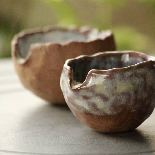 Ceramic Mugs Rustic Carved Leaf Design Beige Mugs Handmade Coffee Mugs ...