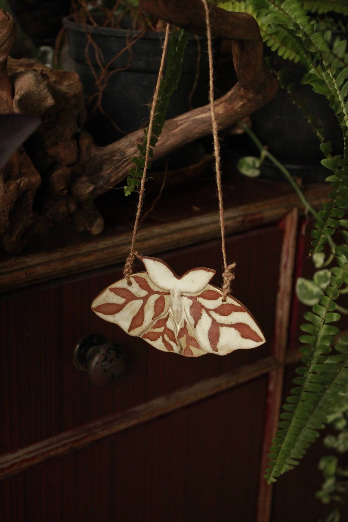 Patanga Ornaments Handmade Ceramic Moths Hanging Decoration Limited ...